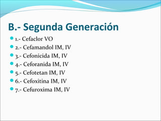 Cefalosporinas | PPT