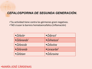 Cefalosporina | PPTX