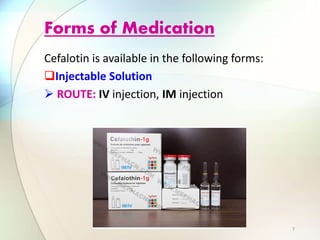 Cefalotin ppt | PPTX