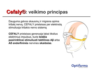 CEFALY prezentacija gydytojams | PPT