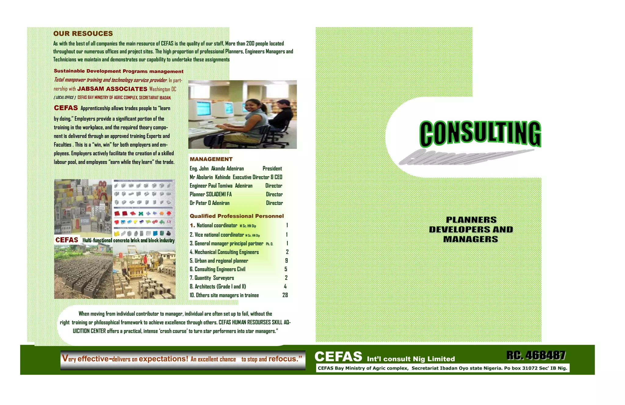 CEFAS INTERNATIONAL CONSULT LIMITED | PDF