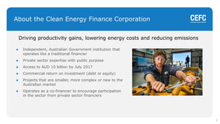 The CEFC, NSW and your project | PPT