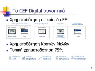 «CEF-Digital Connecting Europe», Δρ. Αντώνης Στασής | PDF
