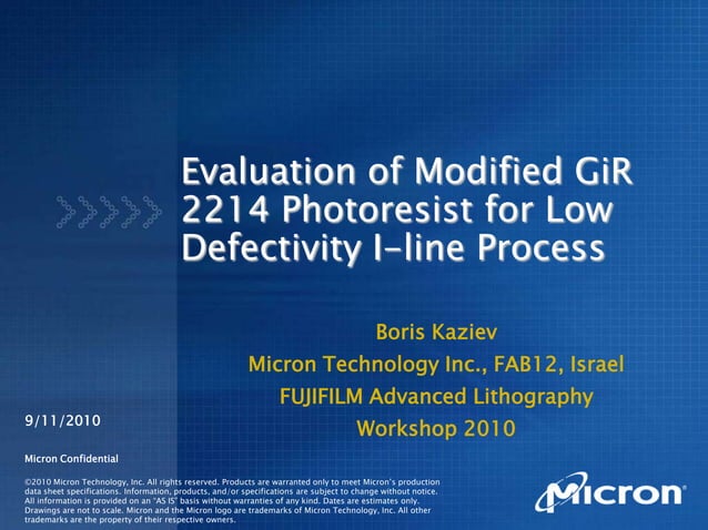 Evaluation of Modified GiR 2214 | PPT