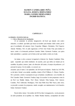 Plan Estratégico de Desarrollo Institucional | DOCX