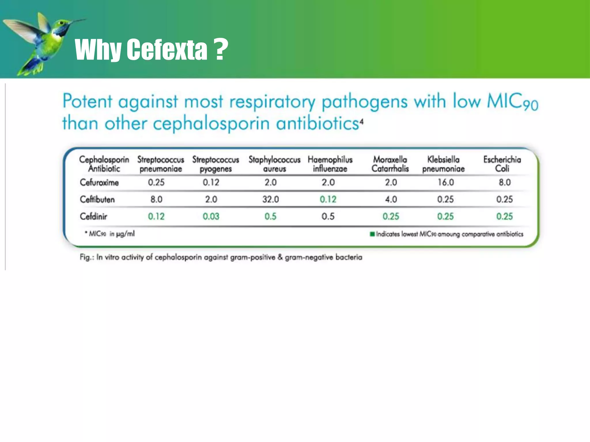 Cefexta (Cefdinir) an extended spectrum antibiotic | PPTX