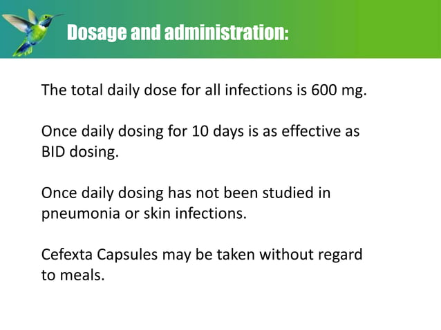 Cefexta (Cefdinir) an extended spectrum antibiotic | PPTX | Ear, Nose ...