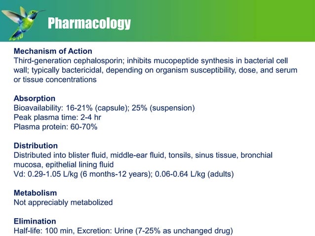 Cefexta (Cefdinir) an extended spectrum antibiotic | PPTX | Ear, Nose ...