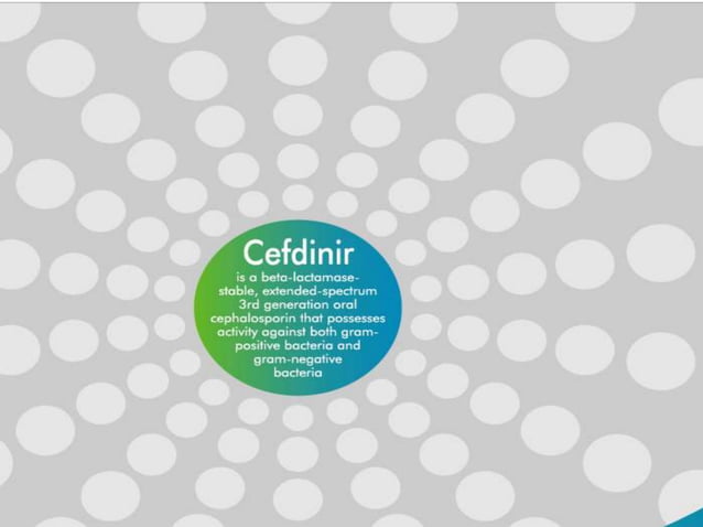 Cefexta (Cefdinir) an extended spectrum antibiotic | PPTX | Ear, Nose ...