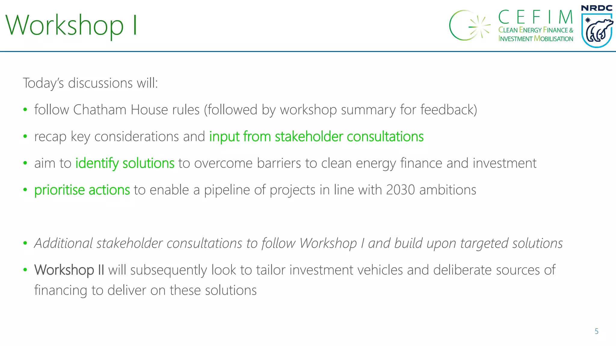 CEFI Roadmap Overview: John Dulac & Poonam Sandhu | PPT