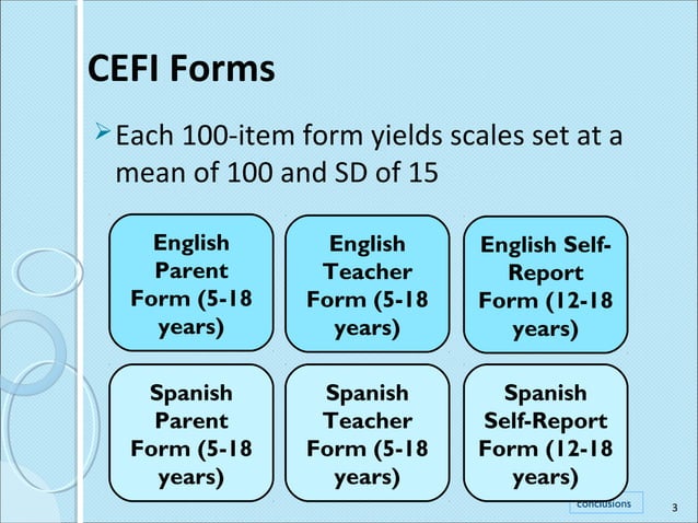 Dr. Naglieri's CEFI Presentation Preview | PPT