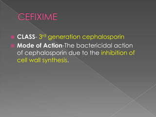 Cefixime | PPTX