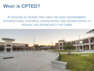 CPTED Design to Make Schools Safer | PPT
