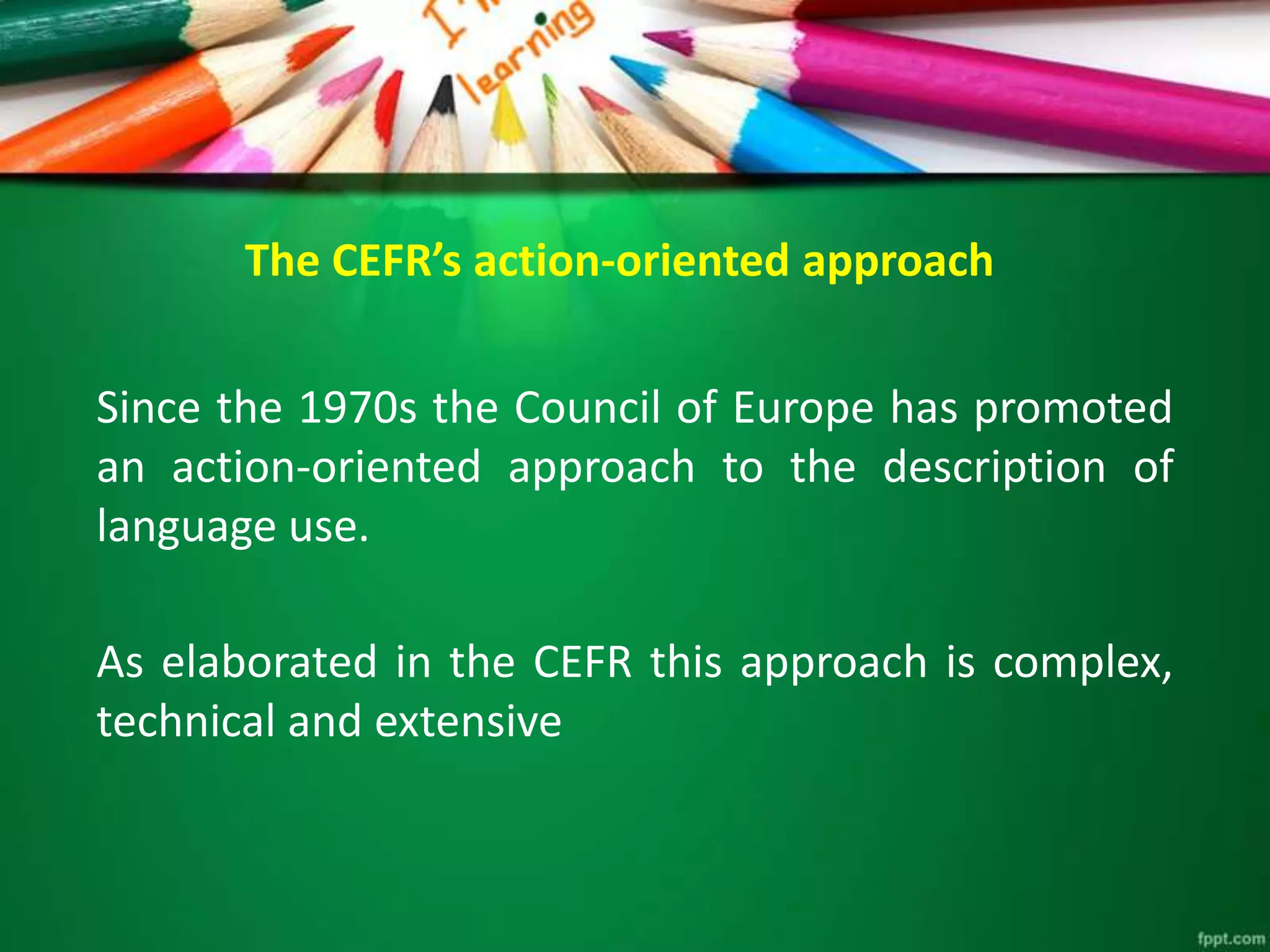 CEFR Common European Framework of Reference for Languages | PPTX