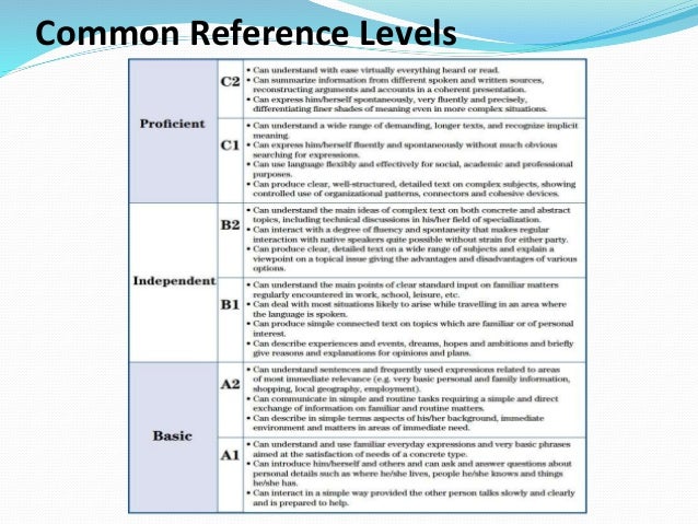 Common European Framework of Reference for Languages