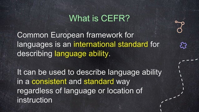 CEFR - Info for parents and students pptx | PPT