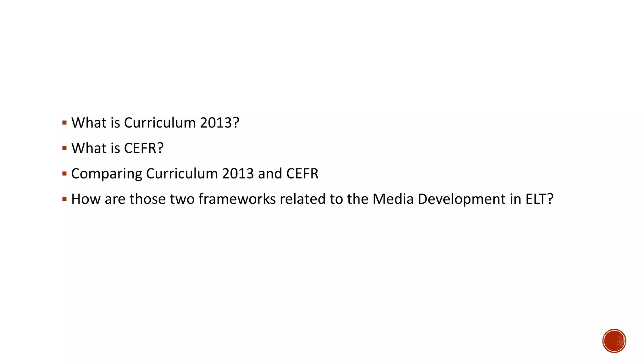 Cefr vs k13 - "MDELT" | PPTX
