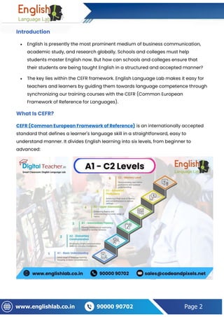 CEFR Aligned English Learning for Schools and Colleges | PDF