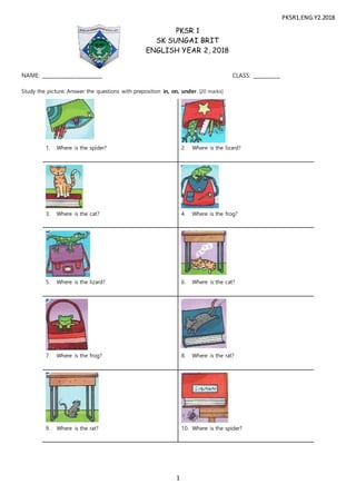 Cefr BI year 2 SK | PDF