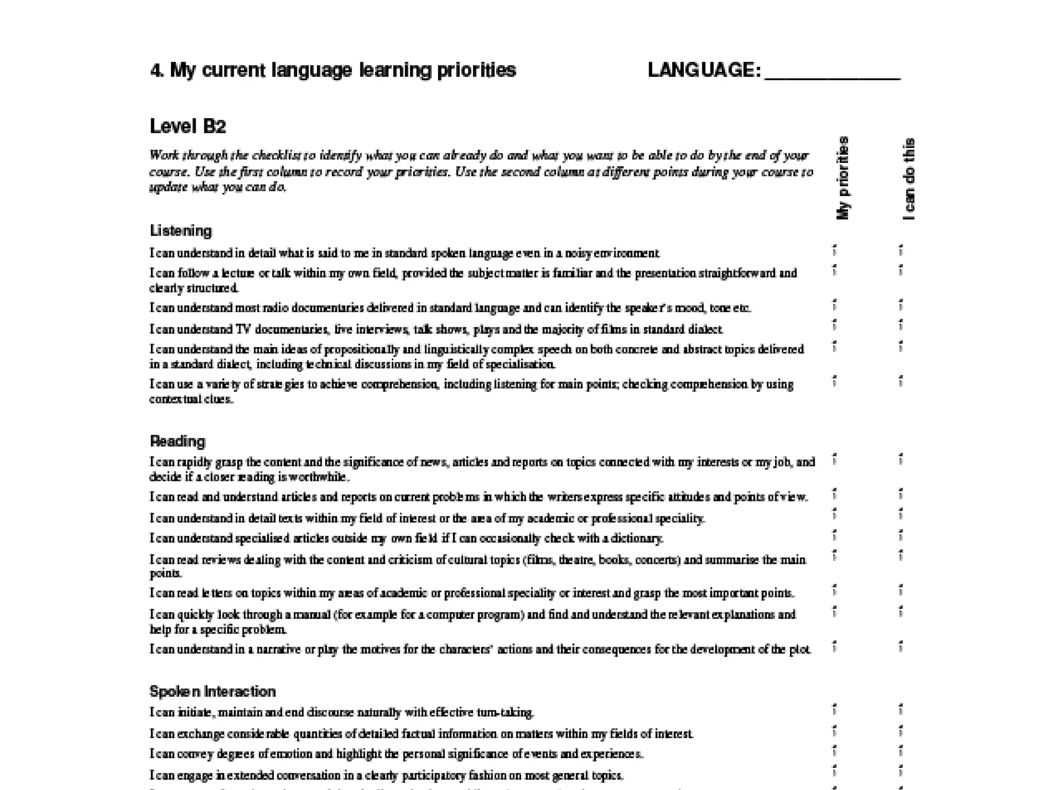 Curriculum, assessment & the CEFR: Exploiting Eaquals CEFR curriculum aids: teaching content and ...