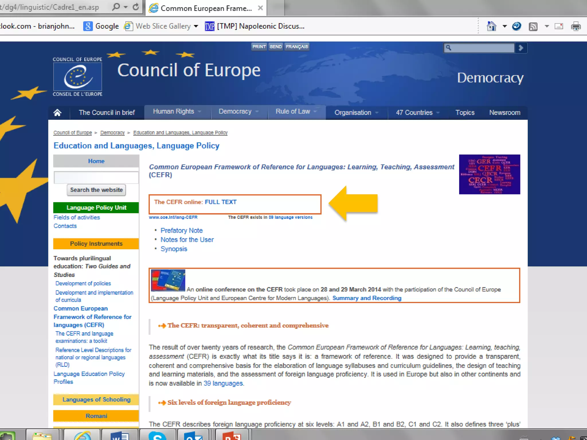Curriculum, assessment & the CEFR: Exploiting Eaquals CEFR curriculum aids: teaching content and ...
