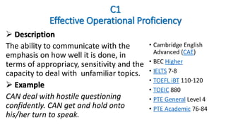 CEFR in EFL Classroom | PPT