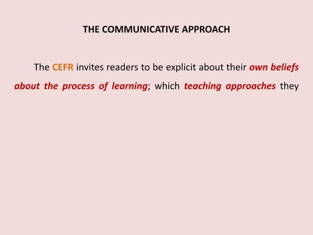 Cefr presentation | PPTX | Education