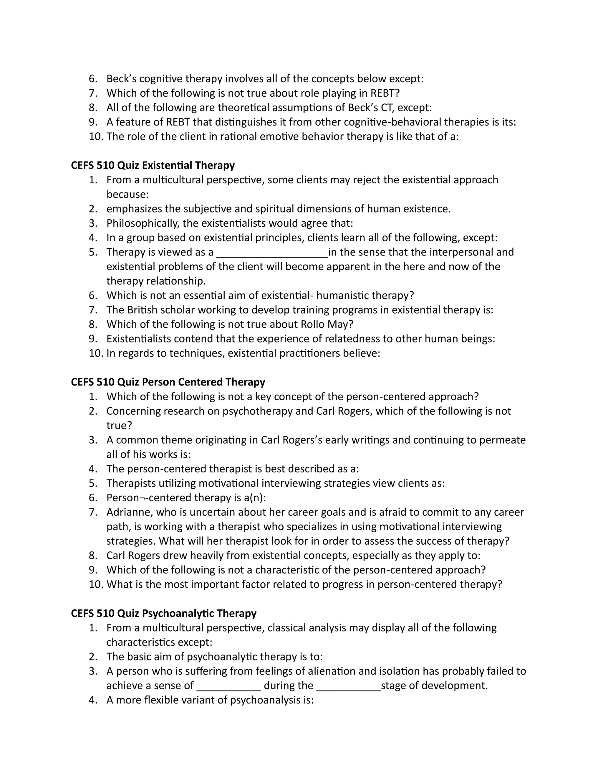 CEFS 510 Quizzes Liberty Answers Homeworksimple.com