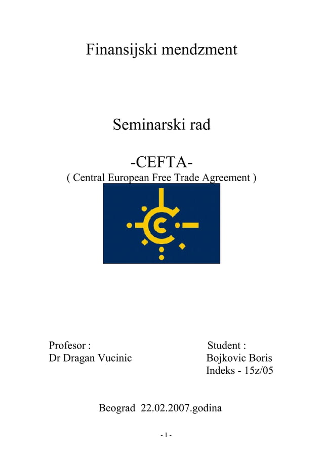 Cefta | PDF