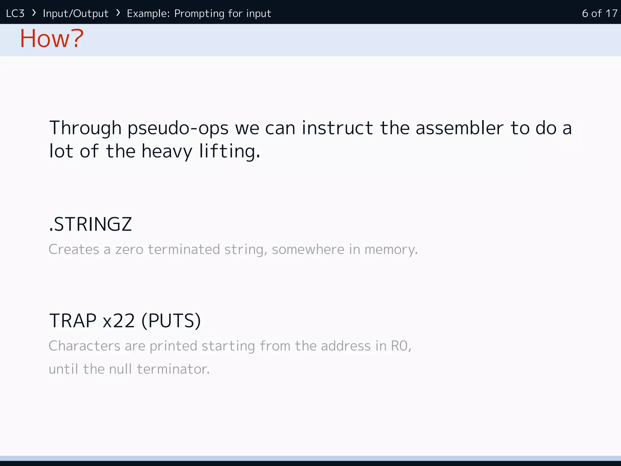 LC3 Assembly: Reading Strings | PDF