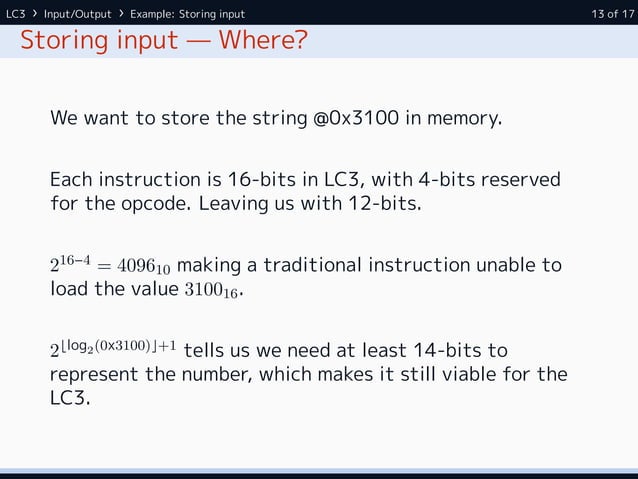 Lc3 Assembly Reading Strings