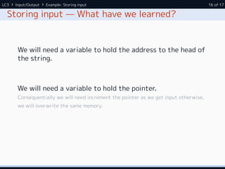 LC3 Assembly: Reading Strings | PPT