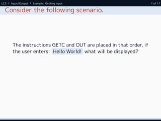 LC3 Assembly: Reading Strings | PPT