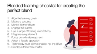 Checklist for creating the perfect blended learning experience | PPT