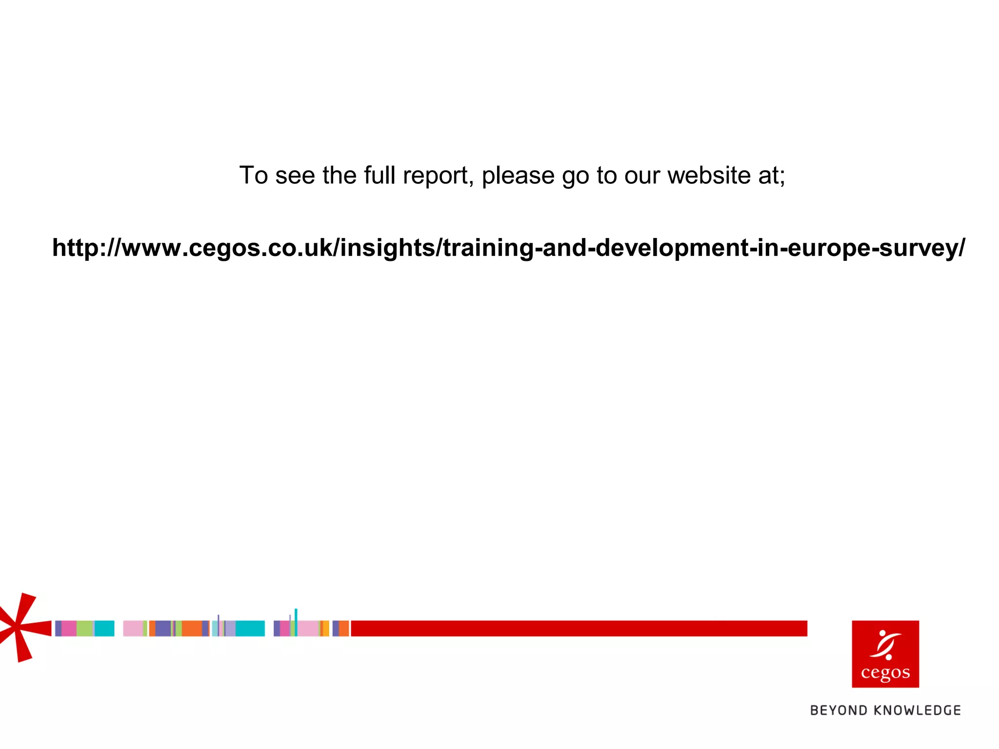 Cegos training and development survey british version | PPT