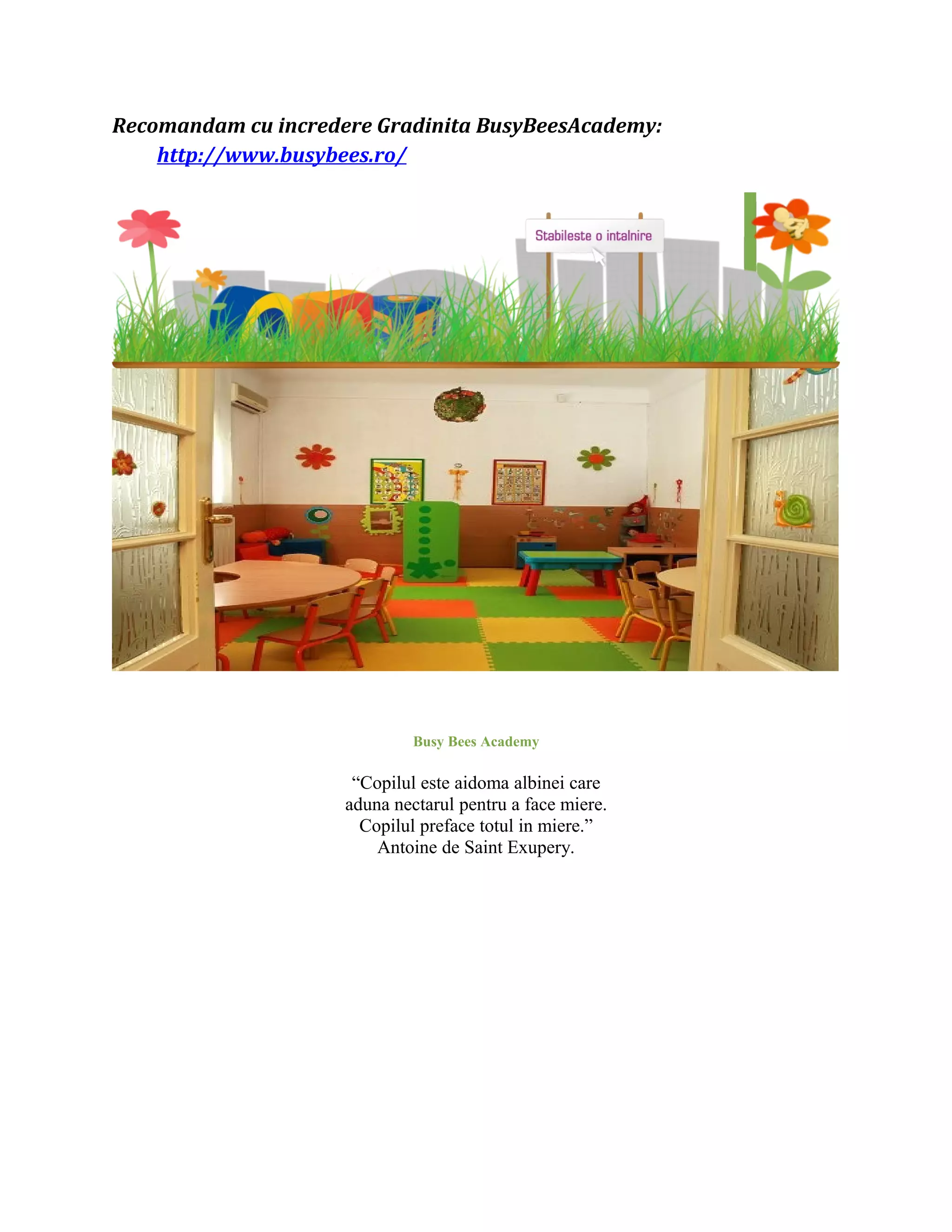 Ce gradinite recomandam | PDF