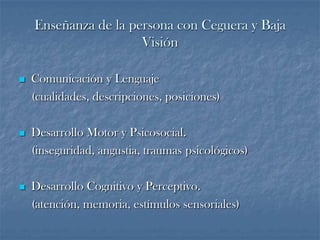 Ceguera Y Baja Vision | PPT