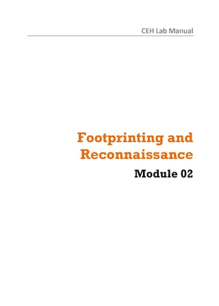 Ceh v8 labs module 02 footprinting and reconnaissance | PDF