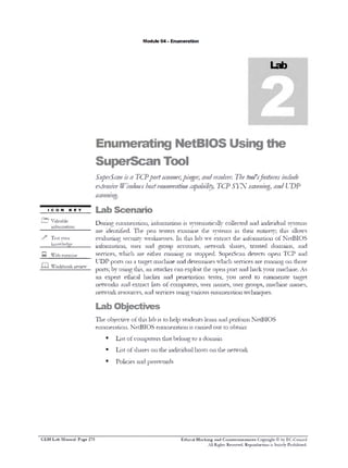 Ceh v8 labs module 04 enumeration | PDF