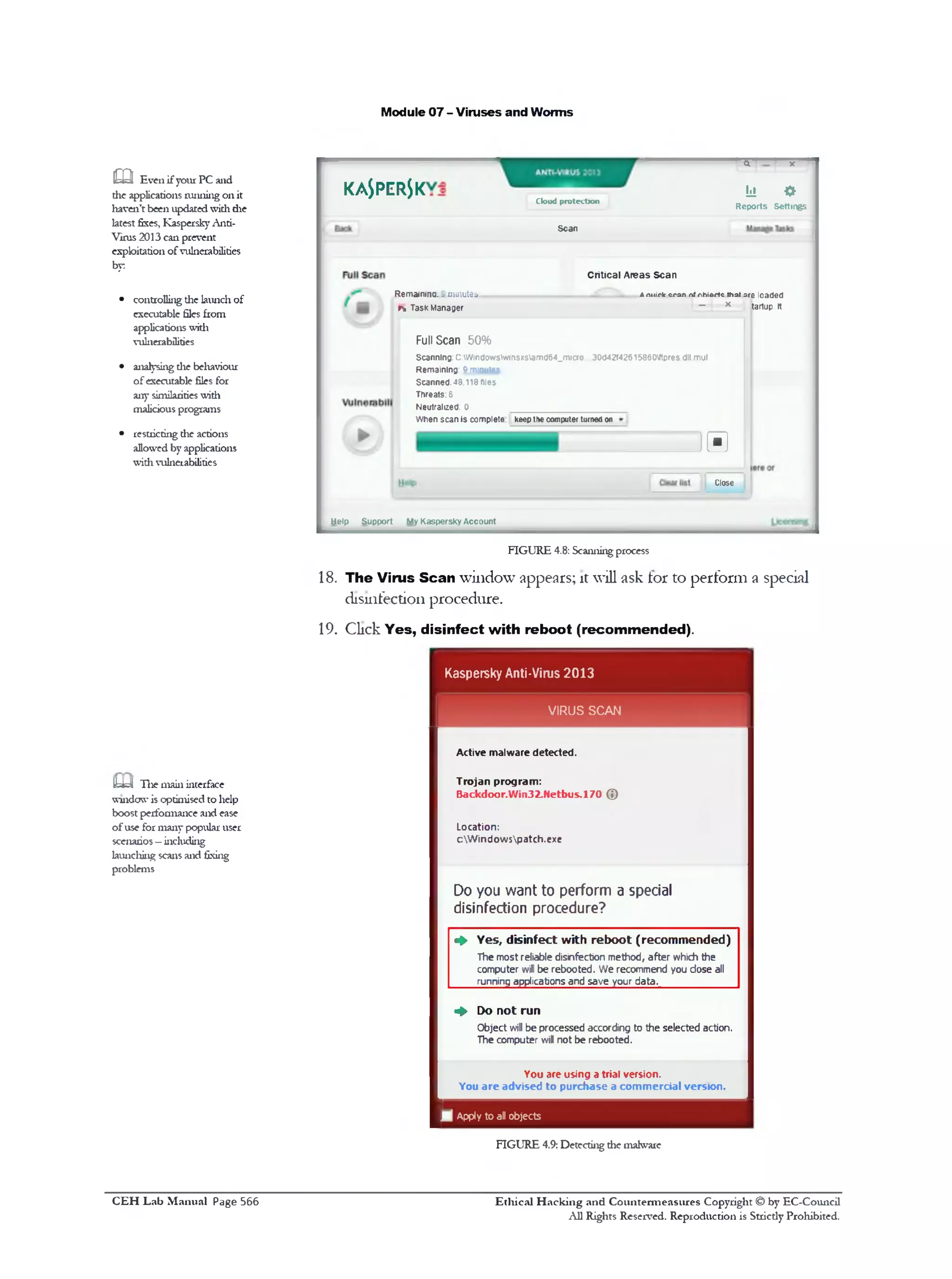 Ceh v8 labs module 07 viruses and worms | PDF