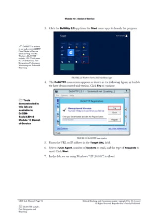 Ceh v8 labs module 10 denial of service | PDF | Information and Network Security | Computing