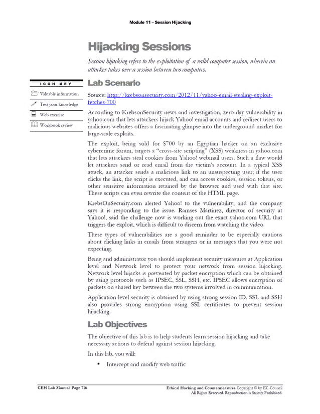 Ceh v8 labs module 11 session hijacking | PDF