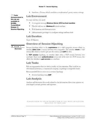 Ceh v8 labs module 11 session hijacking | PDF