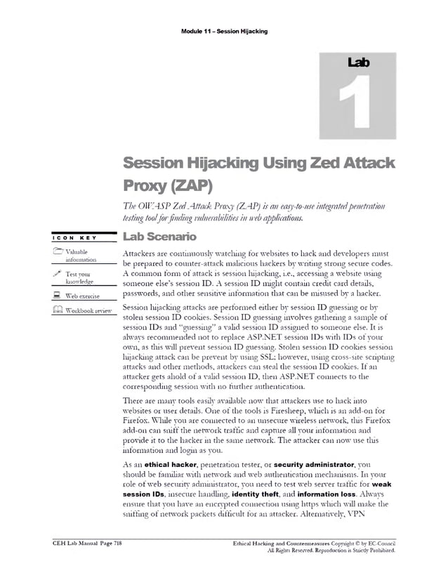 Ceh v8 labs module 11 session hijacking | PDF