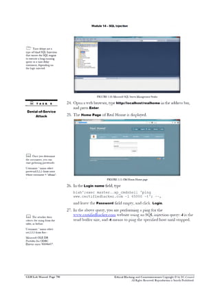 Ceh v8 labs module 14 sql injection | PDF