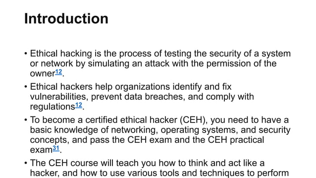 CEH.pptx | Information and Network Security | Computing