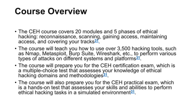 CEH.pptx | Information and Network Security | Computing