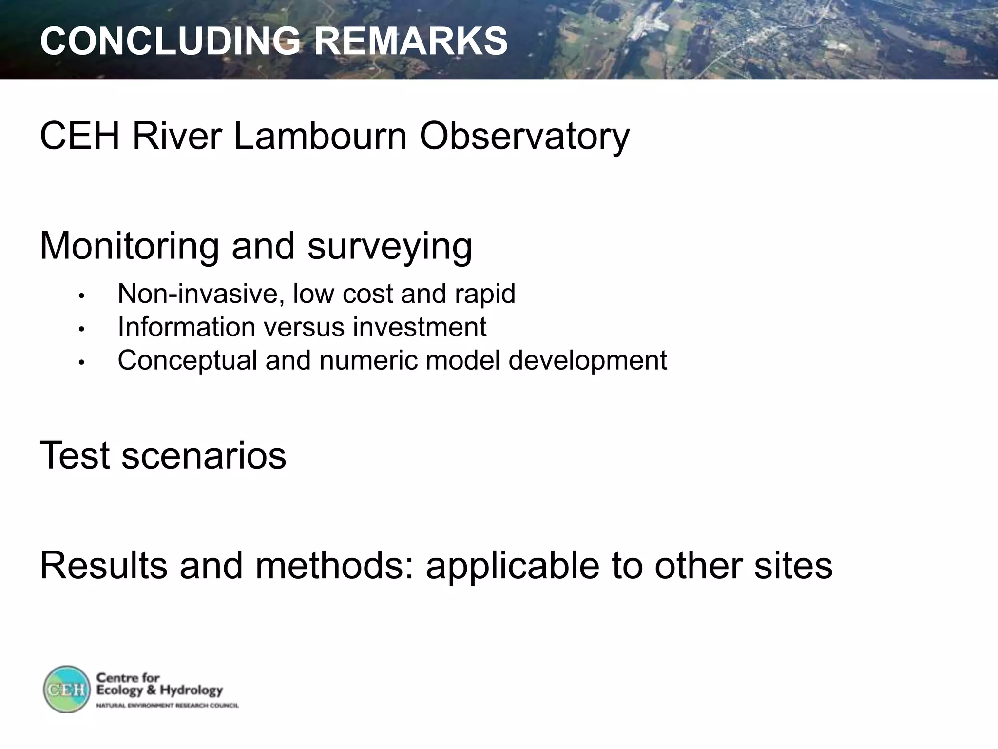 CEH's River Lambourn Observatory | PPTX