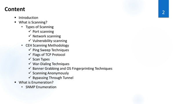 Scanning and Enumeration in Cyber Security.pptx | Operating Systems | Computer Software and ...